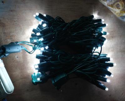 China 5mm LED Christmas Lights String 100 Bulbs 17ft 120V Multi Color Outdoor for sale