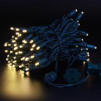 China 5mm Conical LED Christmas Lights 100 Bulbs 17ft 120V Waterproof String Light for sale