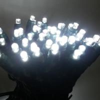 China 5mm Conical LED Christmas String Lights 100 Bulbs 17ft 120V Outdoor Waterproof for sale
