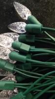 China Commercial LED String Lights C6 100 Bulbs 17ft Outdoor Christmas Decoration IP65 120V for sale