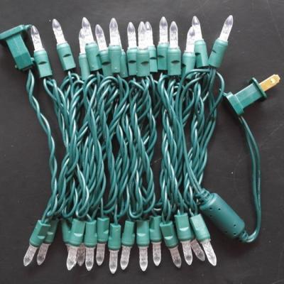 China M5 LED Christmas String Lights 100 Bulbs 17ft 120V Waterproof IP65 Outdoor Holiday Decoration for sale