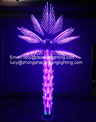 China LED Lighted Palm Tree 3m Height 150W Outdoor Decorative Landscape Lighting IP65 Waterproof for sale