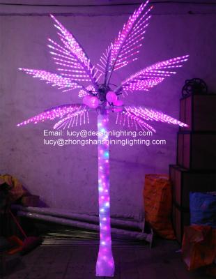 China Color Changing LED Palm Tree Light 3m 150W Outdoor Holiday Decoration for sale