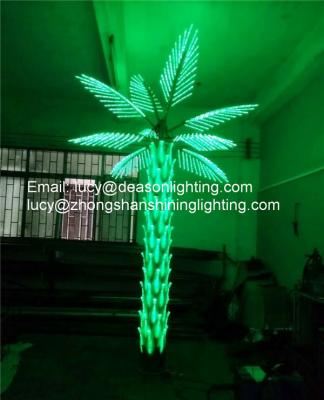 China LED Lighted Artificial Palm Tree 4.5m 200W Outdoor Decorative Landscape Light for sale