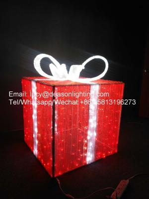 China LED Christmas Gift Box Light 0.8m IP65 Outdoor Decorative 24V 110V 240V for sale