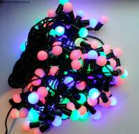 China LED Ball String Light 5m 50 LEDs 7W IP65 Waterproof Round String Lights for Garden Party Decoration for sale