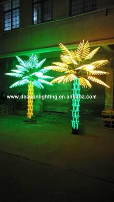 China LED Lighted Palm Tree Decoration 4.5m 150W Outdoor Holiday Landscape Lighting for sale