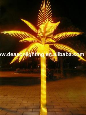 China LED Lighted Palm Tree 3m Outdoor Artificial Decorative 100W IP65 Waterproof for sale