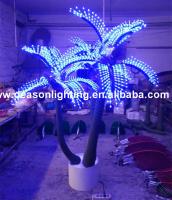 China LED Lighted Palm Tree 2.1m 100W Outdoor Decorative Holiday Landscape Lighting for sale