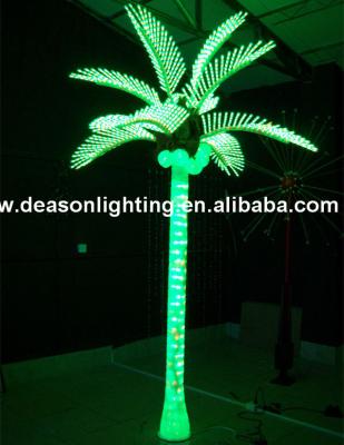 China Plastic Lighted Palm Tree 3m Outdoor LED Decorative with 100W IP65 Waterproof for sale