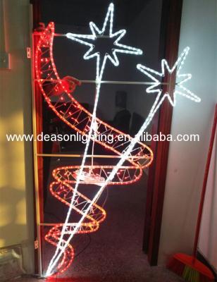 China 2D LED Pole Motif Light Outdoor Christmas Street Decoration 40W 1.7m for sale