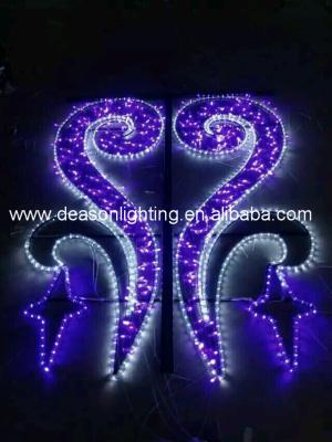 China Decorative Pole Mounted Christmas Lights 70W 1.7m LED Motif Light IP65 for sale