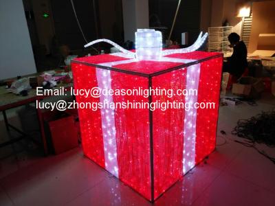 China Christmas Gift Box Decoration Light 60-100cm IP65 LED Rope Light 110V/220V for sale
