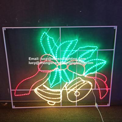 China Christmas Bell Motif Light 100W IP65 Outdoor LED Decoration 1.5m x 1.2m for sale