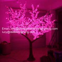 China LED Artificial Plum Blossom Tree Light 3m Height 3456 LEDs IP65 Outdoor Decorative for sale