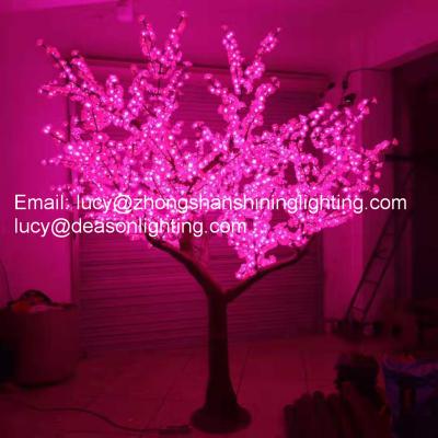China LED Artificial Plum Blossom Tree Light 3m Height 3456 LEDs IP65 Outdoor Decorative for sale