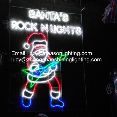 China LED Animated Christmas Motif Lights 240cm Height 80W Outdoor Decoration for sale