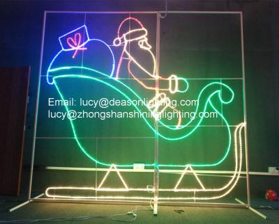 China LED Christmas Motif Lights 295x280cm Customizable Outdoor Rope Light Decoration 24V 110V 220V for sale