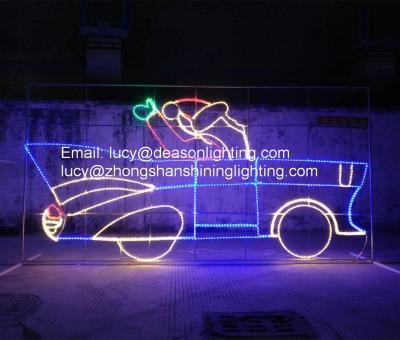 China santa claus motif rope light for sale