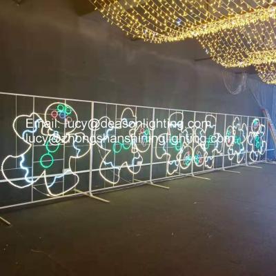 China christmas gibgerbread man led outdoor christmas light displays for sale