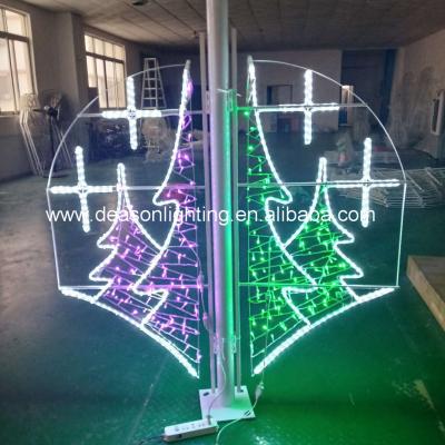 China led christmas tree outdoor pole decoration lights for sale