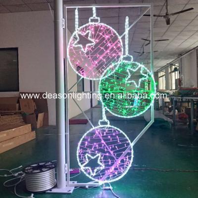 China christmas street pole motif light decorations for sale