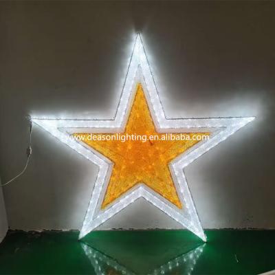 China Large Lighted Christmas Star 1.5m Outdoor LED Decoration IP65 110V-240V for sale