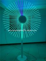 China Rotating Windmills Shaped LED Firework Light 3m 4m 5m Height IP65 110V-240V for sale
