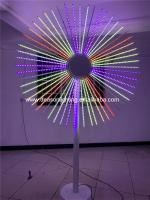 China Rotating Windmills Shaped LED Firework Light 3m 4m 5m Height IP65 110V-240V for sale