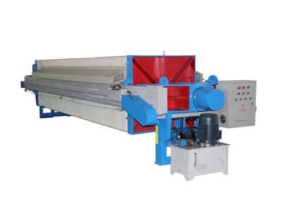 China 4kw Small Hydraulic Filter Presses For Sludge Treatment Chamber Plate Filter Press for sale