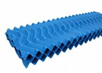 China PVC S Wave Cooling Tower Fill Media 0.35mm Thickness 1000x500mm for sale
