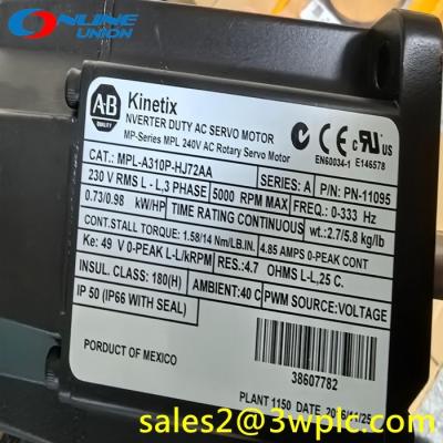 China MPL-A310P-HJ72AA Allen Bradley MP Series MPL 240V AC Rotary Servo Motor for sale