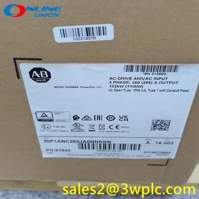 China 20F1ANC260JA0NNNNN Allen Bradley PowerFlex Air Cooled 753 AC Drive for sale