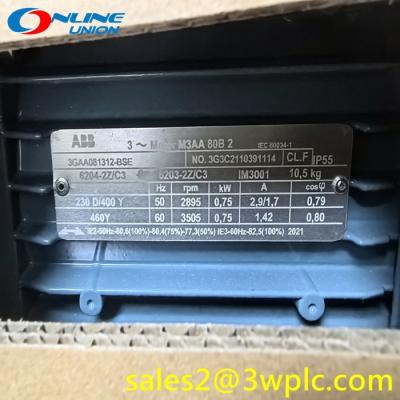 China 3GAA081312-BSE ABB Totally Enclosed Motor With Aluminum Stator Frame for sale