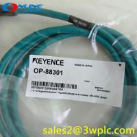 China OP-88301 KEYENCE 5m Ethernet Cable M12 4 Pin RJ45 NFPA79 Compatible Straight for sale