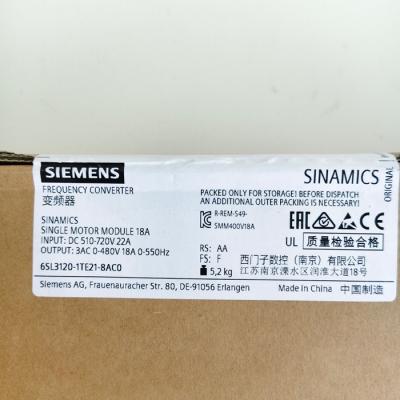 China 6SL3120-1TE21-8AC0 SIEMENS  SINAMICS S120 SINGLE MOTOR MODULE for sale