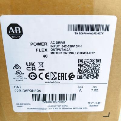 China 22B-D6P0N104 Allen-Bradley PowerFlex 40 AC Drive for sale