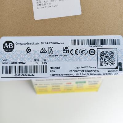 China 5069-L340ERMS2 Allen-Bradley Compact GuardLogix 5380 Safety Controller for sale