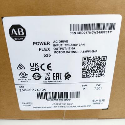 China 25B-D017N104 Allen-Bradley PowerFlex 525 AC Drive for sale