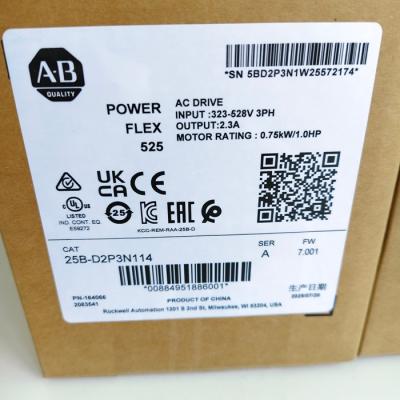 China 25B-D2P3N114 Allen Bradley PowerFlex 525 0.75kW (1Hp) AC Drive for sale
