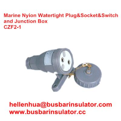 China marine electrical three-pin male   CZF2-1 waterproof marine socket and switch for sale