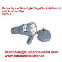 China 3 pin junction box CZF2-3 waterproof marine socket and switch for sale
