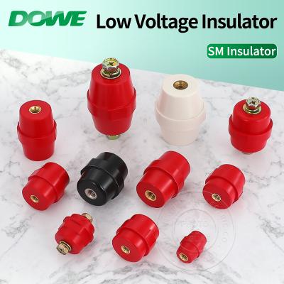China Low Voltage Busbar Insulator SM35 High Strength Insulation Steel Insert Brass Insert Electrical Isolator for sale