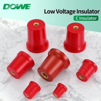 China DUWAI Concial C25 C30 C40 C50 C60 DMC Steel Insert Brass Insert Standoff Low Voltage Isolator Busbar Insulator for sale