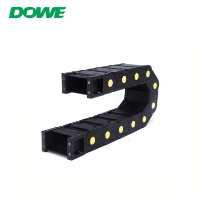 China DUWAI H35x125 PA66 Plastic Enclosed Flexible urable Towline Carrier Protect Cable Drag Chain for sale