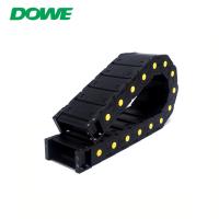 China DOWE Closed H30X60 Miniature Yellow Dot Reinforced Series Drag Chain for sale