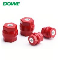 China Switchboard Panel Busbar Insulator Epoxy Resin Voltage Insulator 25x25mm M6 600V for sale