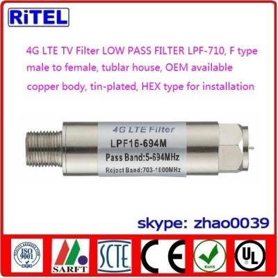 China 4G LTE TV FILTER LOW PASS FILTER LPF-694 For 4G Interference, TV signal purifier for sale
