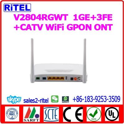 China V2804RGWT   1GE+3FE+CATV WiFi GPON ONT for sale