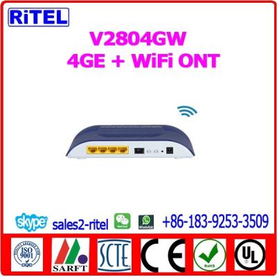 China V2804GW  4GE + WiFi GPON  ONT for sale